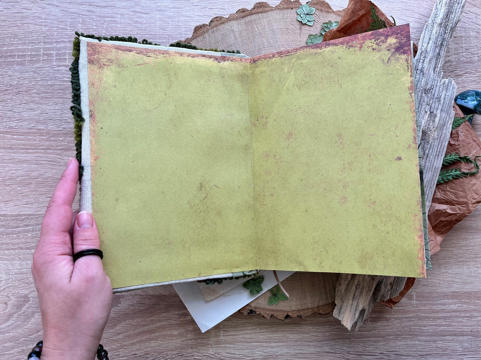 Botanical Forest Herb Journal, Junk Journal Handmade Book Kit 6x8 ...