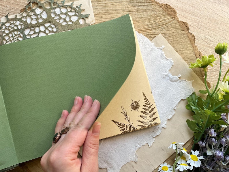 Cottagecore Photo Album. Family Book. Floral Handmade Photo Album ...