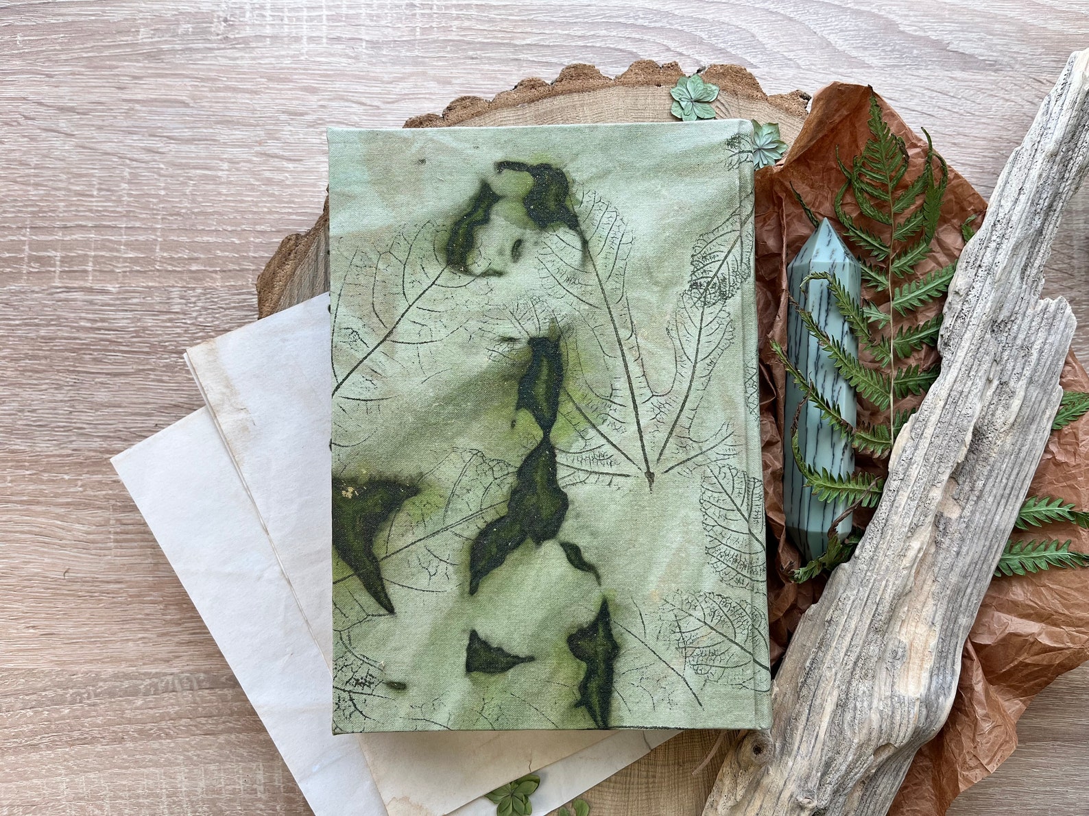 Botanical Forest Herb Journal, Junk Journal Handmade Book Kit 6x8 ...