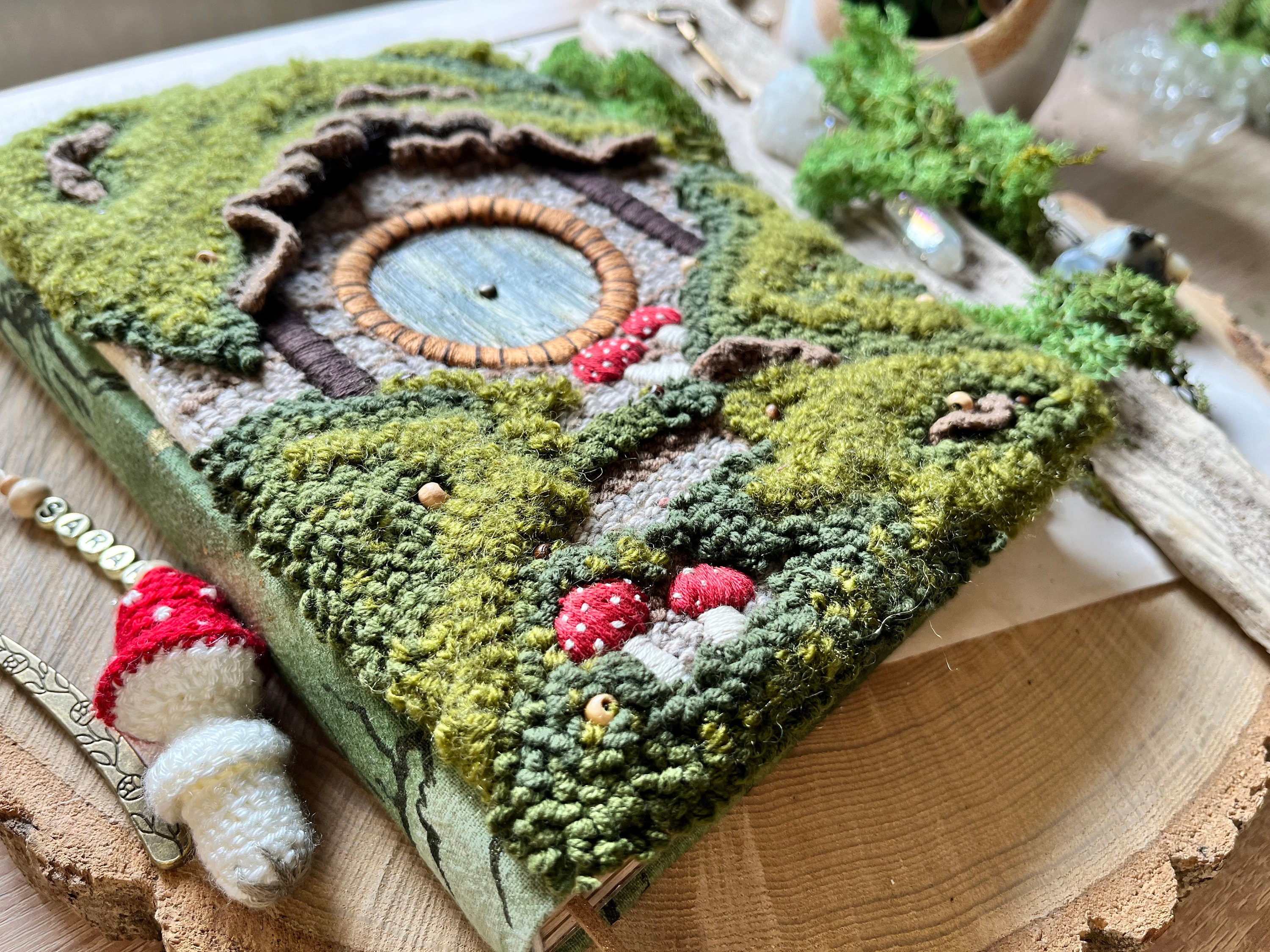 Personalised Hobbit House Journal Kit, Botanical Forest Herb Journal ...