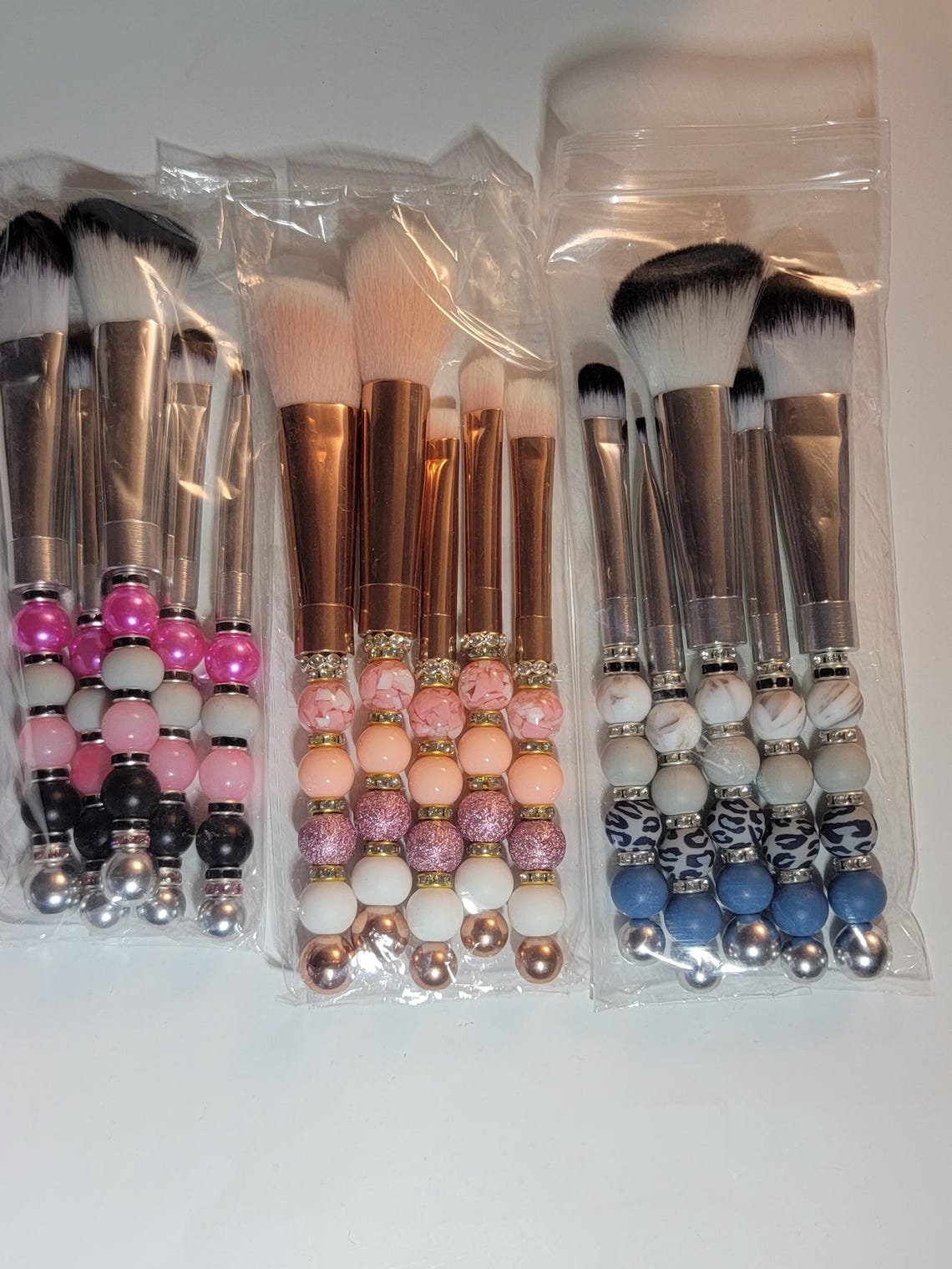 Makeup Brushes Set Beaded Sets of 5 - Etsy