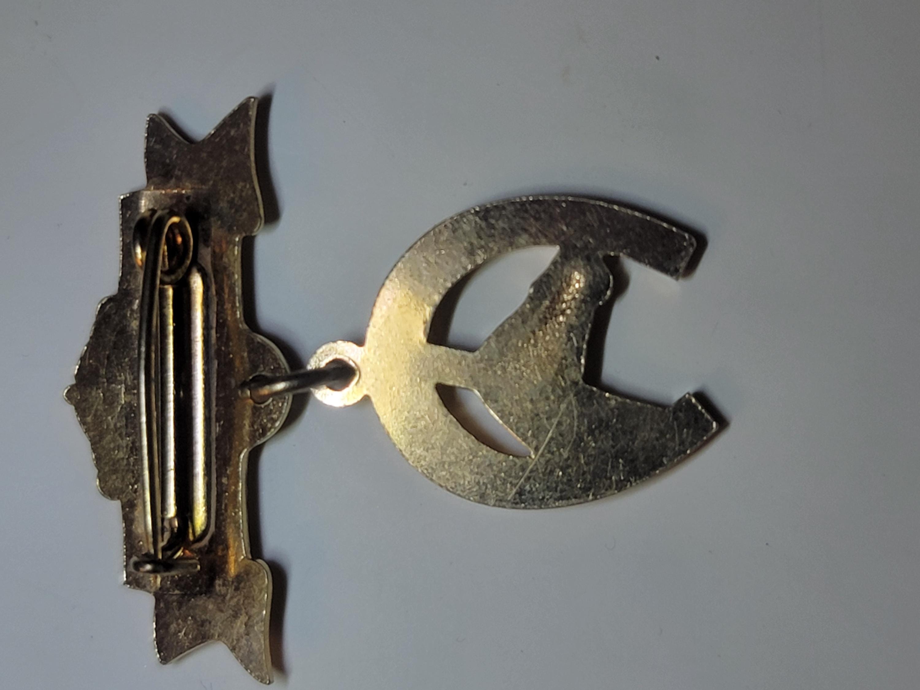 Vintage Horse and Horseshoe Lapel Pin - Etsy