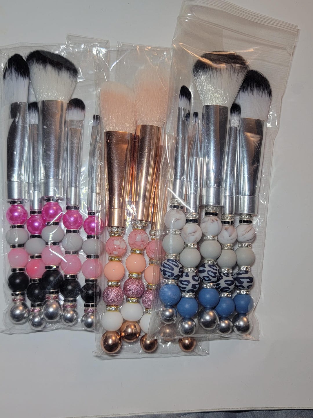 Makeup Brushes Set Beaded Sets of 5 - Etsy