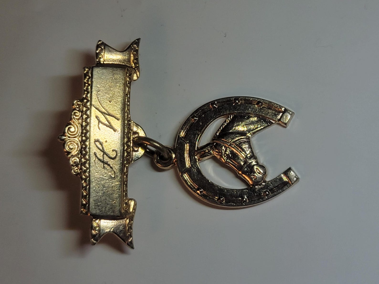Vintage Horse and Horseshoe Lapel Pin - Etsy