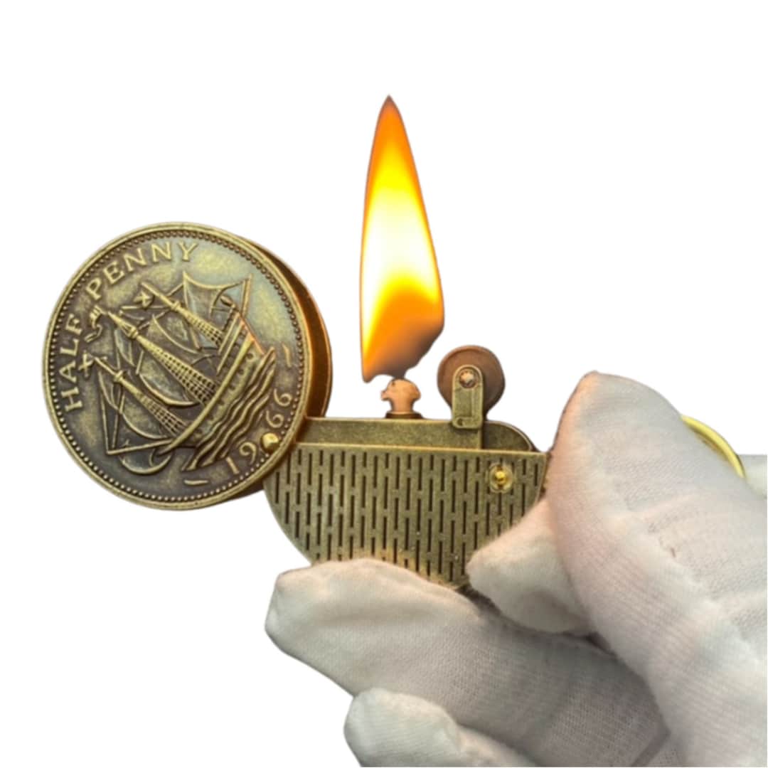 Custom Gold Coin Smoking Cigarette Lighter Metal Coin - Etsy