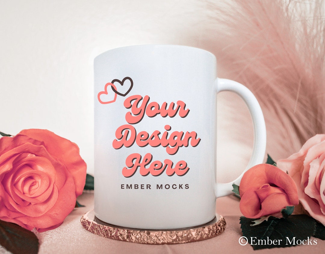 15oz Coffee Mug Mockup, Mug Mockups, POD Mug Mockup, White Mug Mockup ...