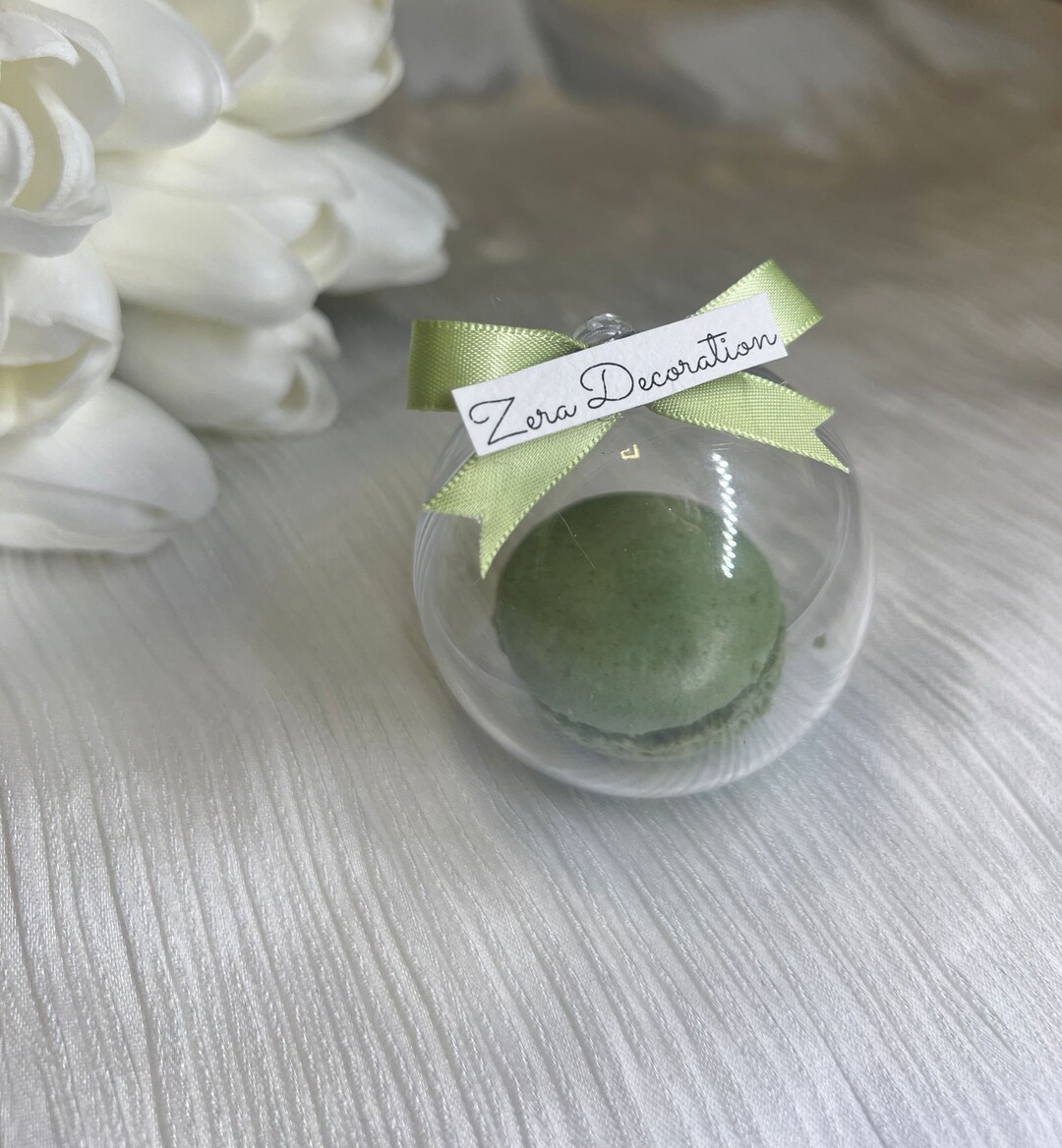 Macaron Ball With Bow and Personalized Name Tag - Etsy