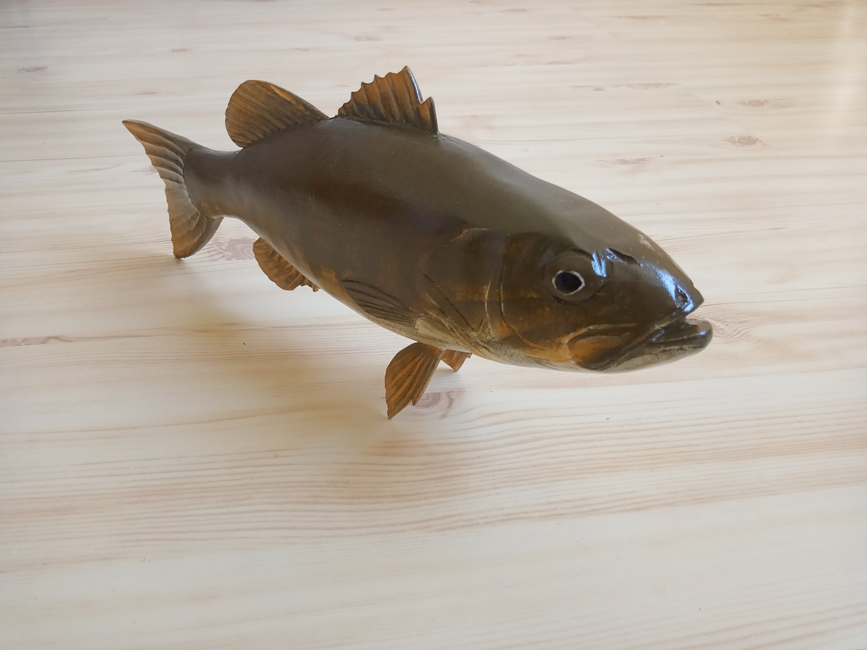 Smallmouth Bass, Micropterus Dolomieu, 11-15 Inches 3D Wooden Fish ...