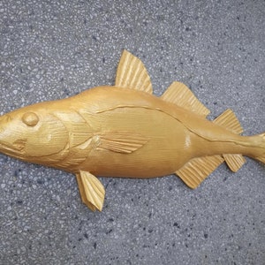 Golden Cod, Marblehead Cod, the Mascot of Marblehead, 11-15 Inches 3D ...