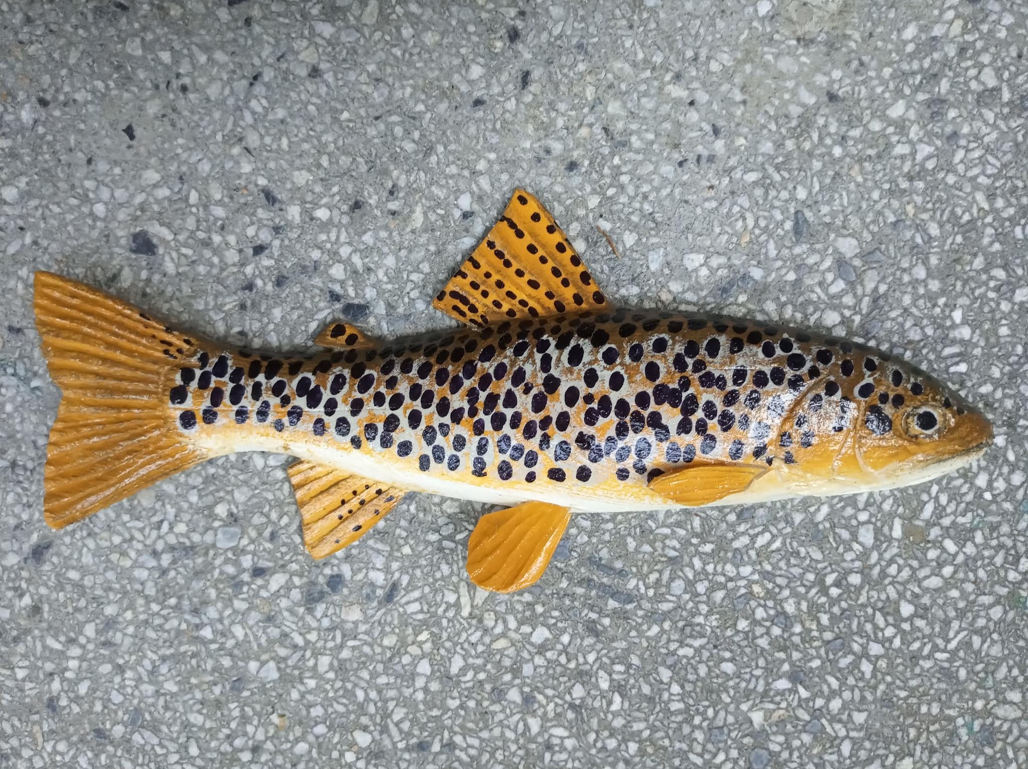 Brown Trout, Salmo Trutta, River Trout, 5-10 Inches 3D Wall Wooden Fish ...