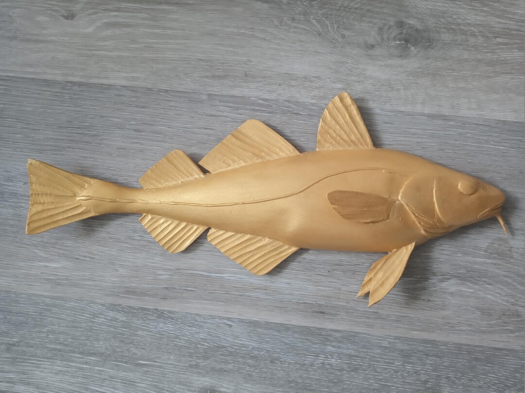 Golden Cod, Marblehead Cod, the Mascot of Marblehead, 11-15 Inches 3D ...