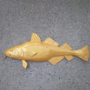 Golden Cod, Marblehead Cod, the Mascot of Marblehead, 11-15 Inches 3D ...