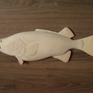 Halibut Fish Blank, 16-20 Inches 3D Wall Mounted Fish Blank, One Side ...