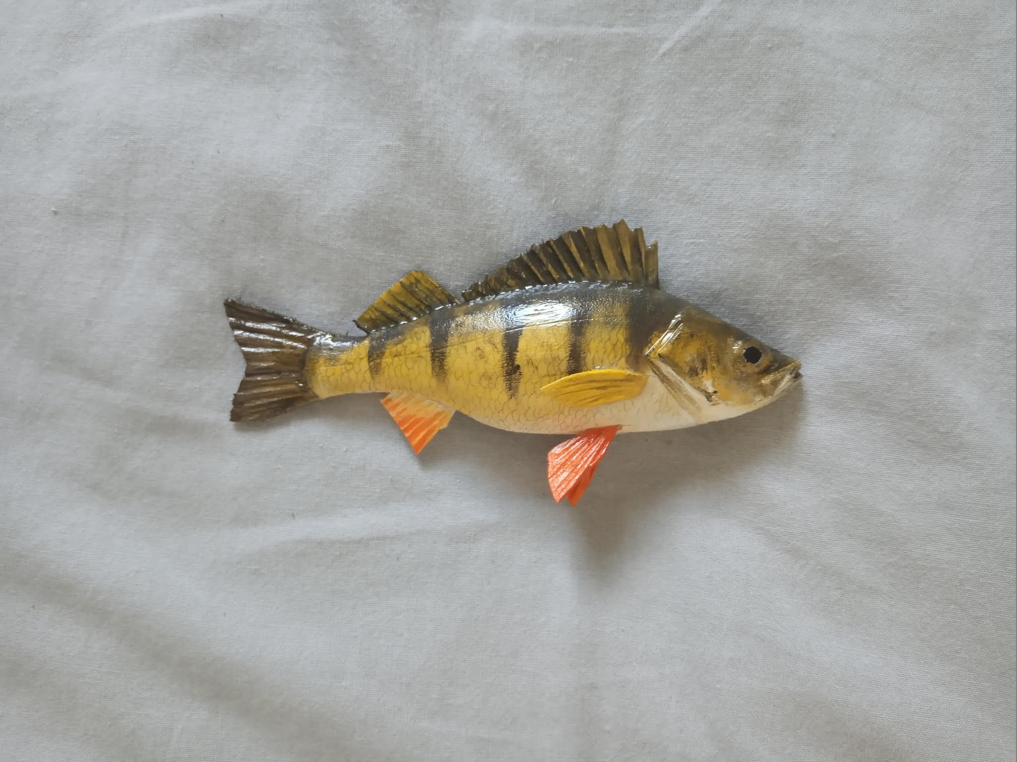 Yellow Perch, Perca Flavescens, American Perch, 5-10 Inches 3D Wooden ...