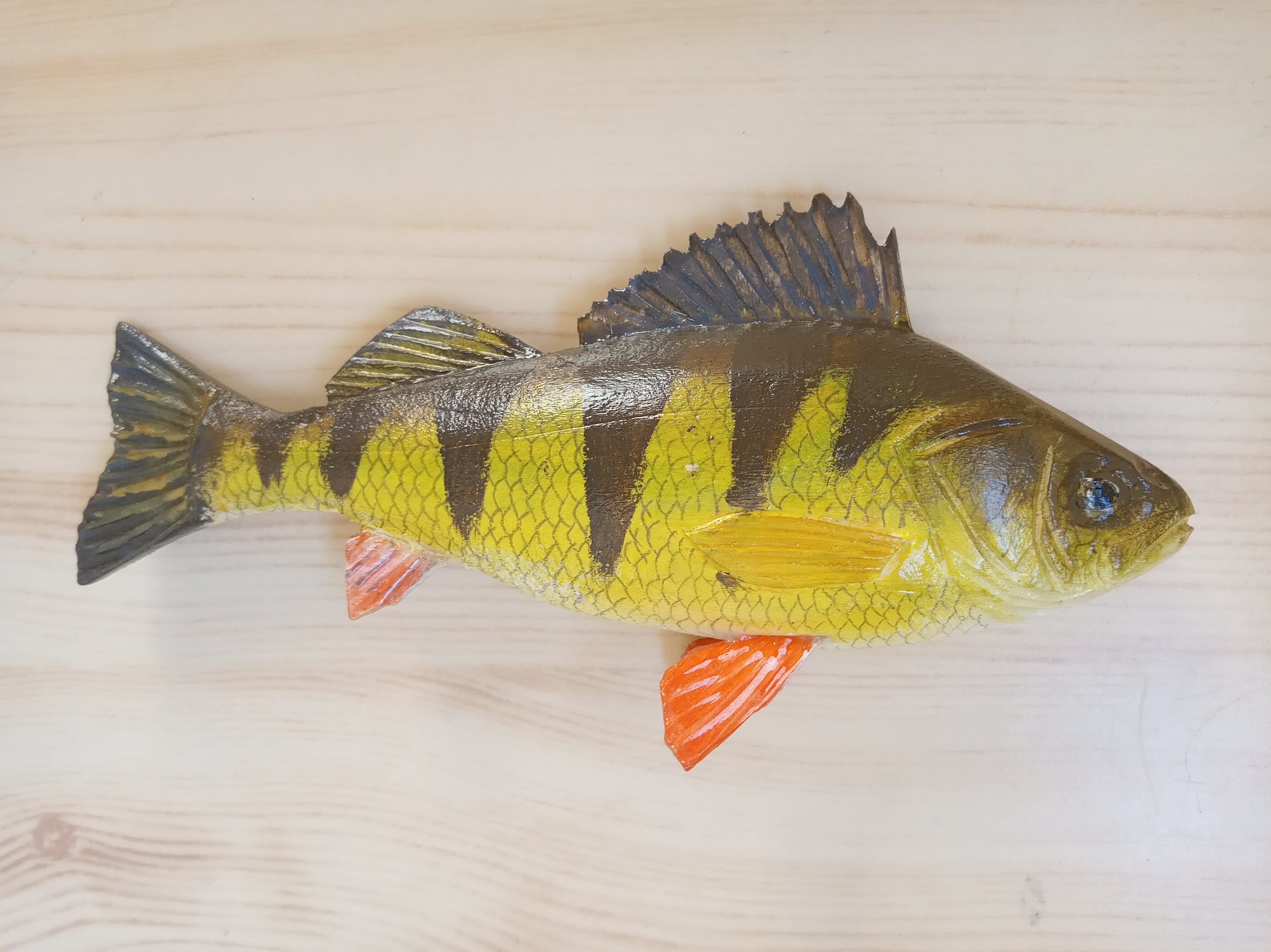 Yellow Perch, Perca Flavescens, American Perch, 5-10 Inches 3D Wooden ...