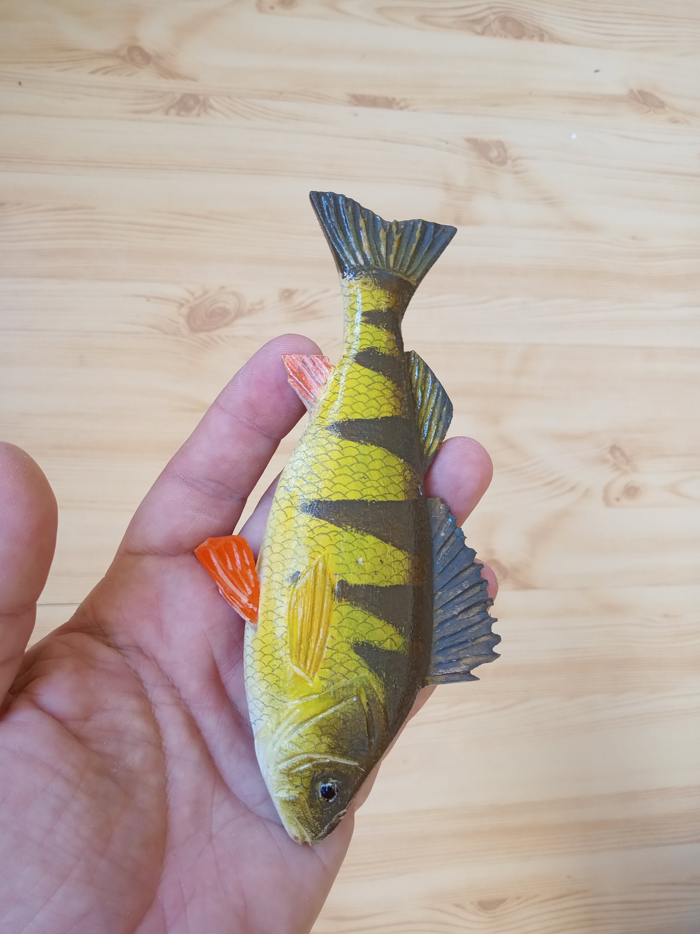 Yellow Perch, Perca Flavescens, American Perch, 5-10 Inches 3D Wooden ...