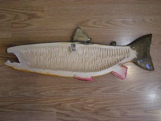 Orange Tiger Trout,16-20 Inches 3D Wall Wooden Fish, One Side Hand ...