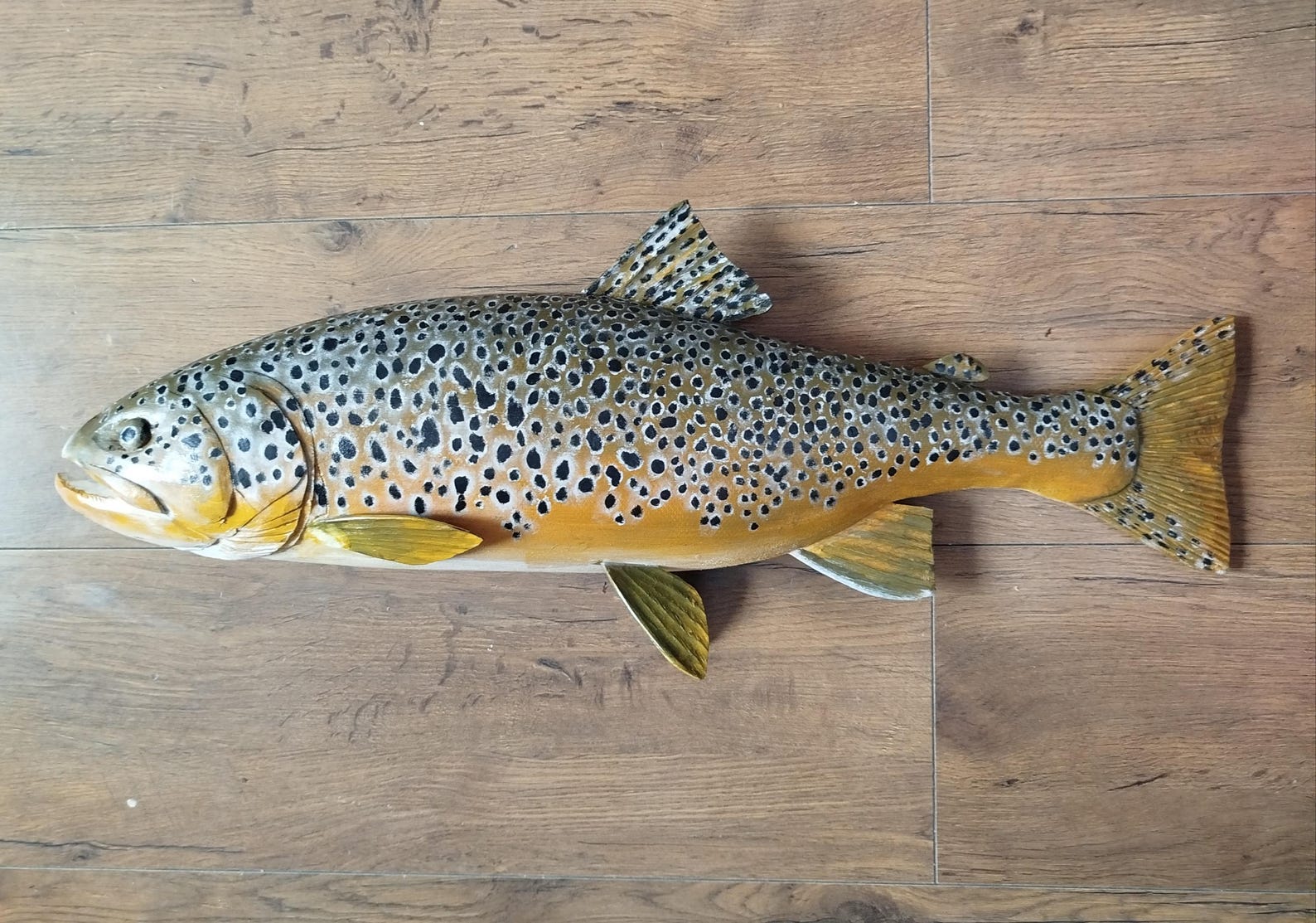 Brown Trout, Salmo Trutta, River Trout, 31-35 Inches 3D Wall Wooden ...