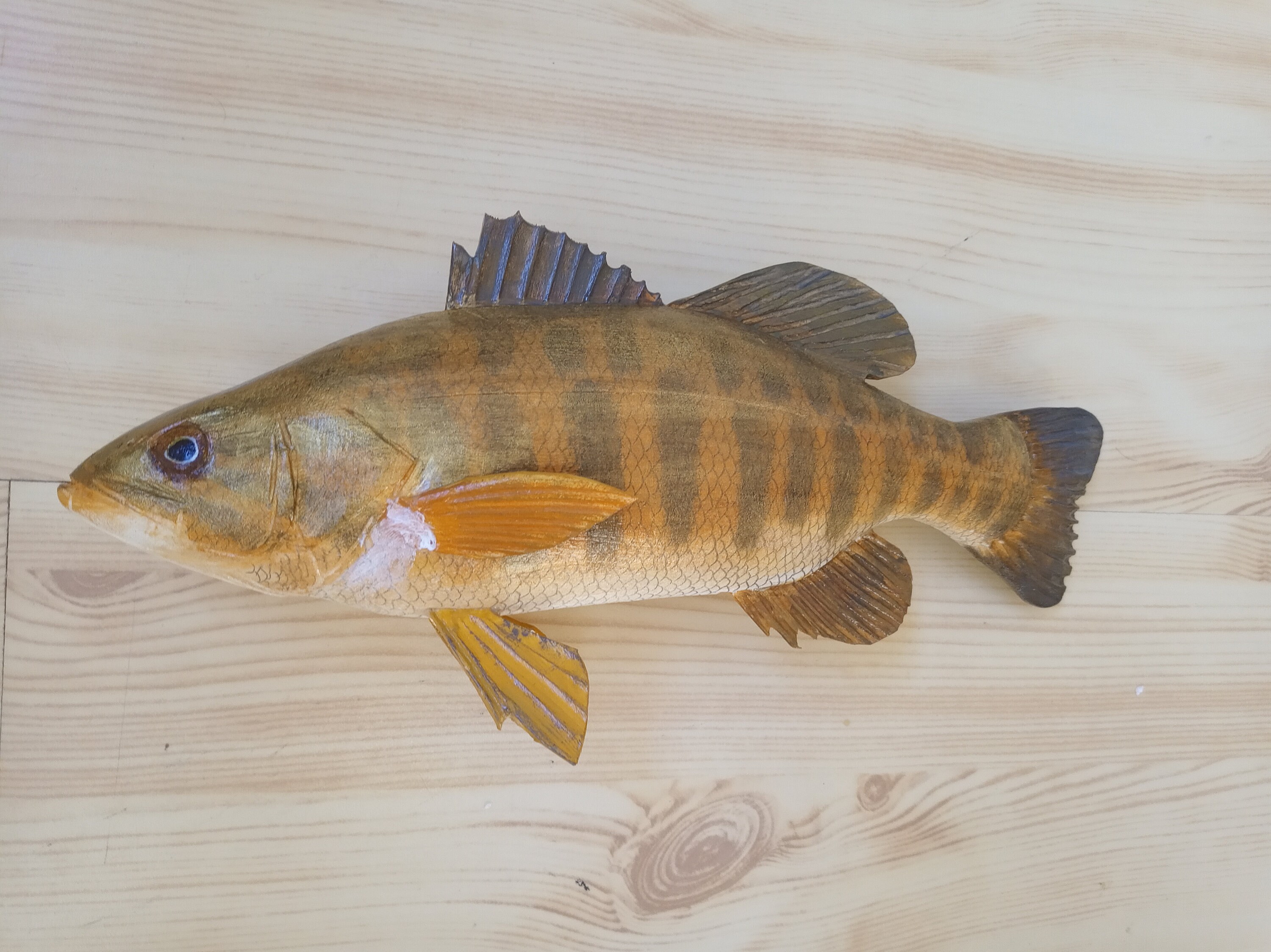 Smallmouth Bass, Micropterus Dolomieu, 11-15 Inches 3D Wooden Fish ...