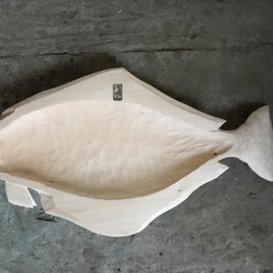 Halibut Fish Blank, 16-20 Inches 3D Wall Mounted Fish Blank, One Side ...