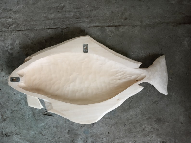 Halibut Fish Blank, 16-20 Inches 3D Wall Mounted Fish Blank, One Side ...