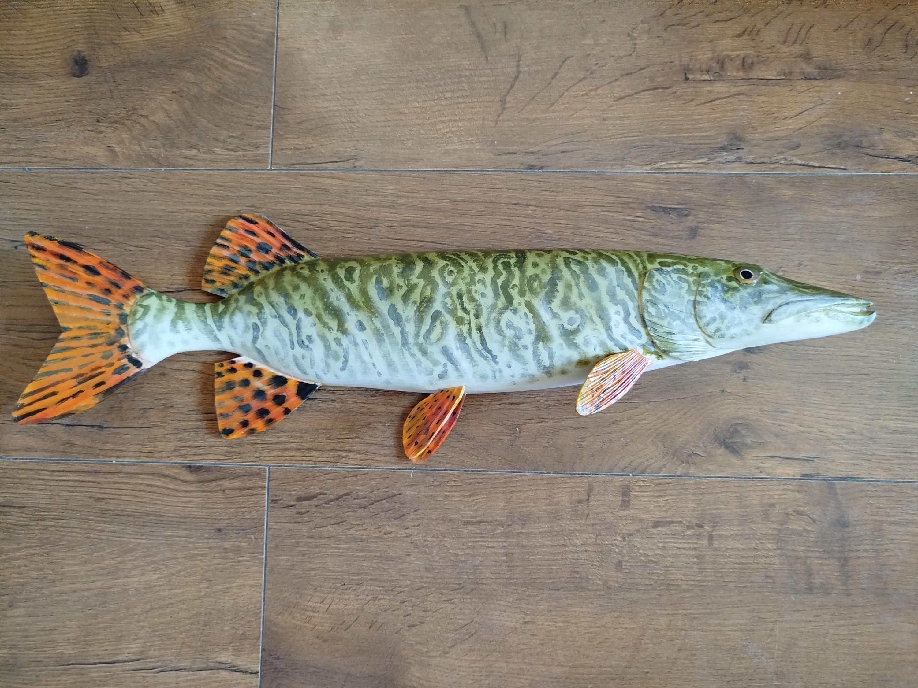 Tiger Pike, Tiger Muskellunge, Tiger Muskie, 16-20 Inches 3D Wall ...