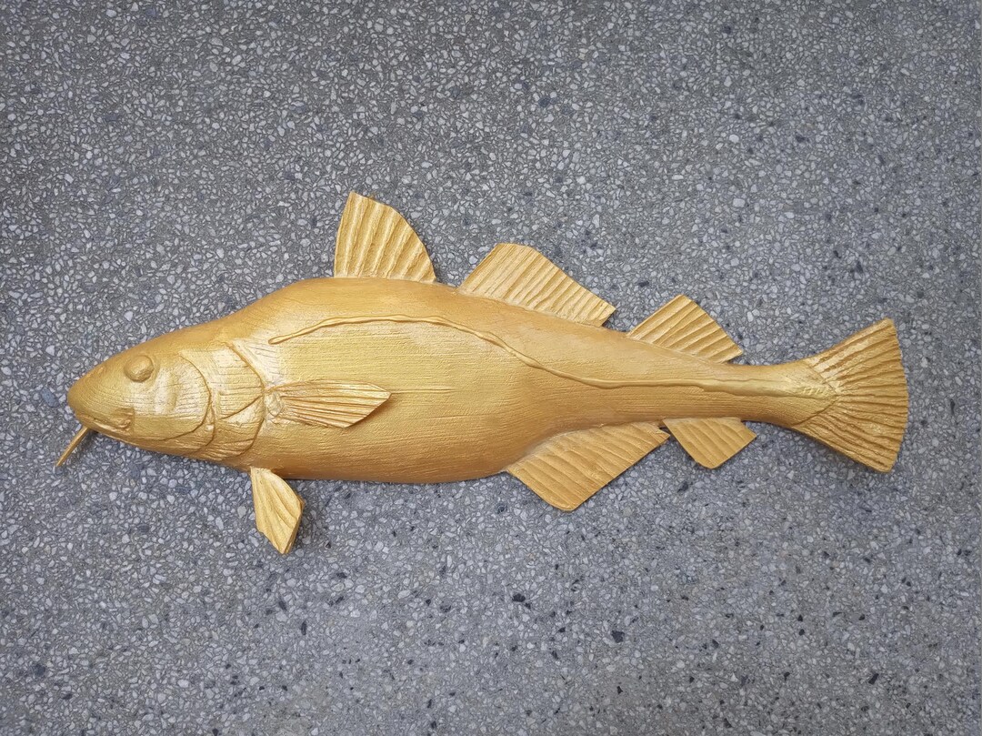 Golden Cod, Marblehead Cod, the Mascot of Marblehead, 11-15 Inches 3D ...
