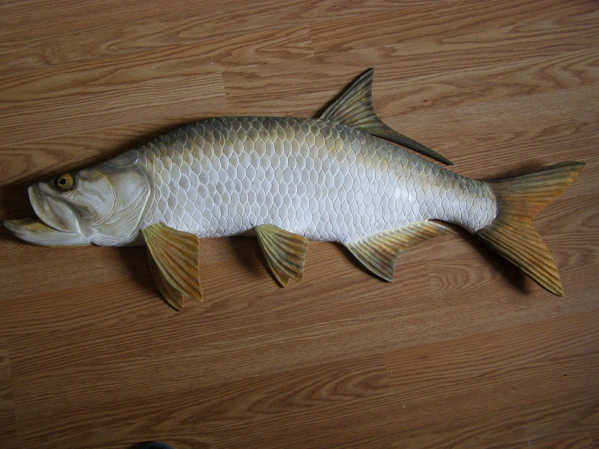 Megalops Atlanticus, Tarpon, Silverfish, 36-40 Inches 3D Wall Wooden ...