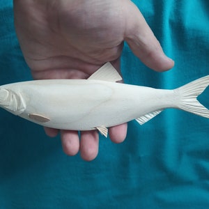 Herring, Alose, Shad, 5-10 Inches 3D Wooden Fish Blank, Both Sides ...