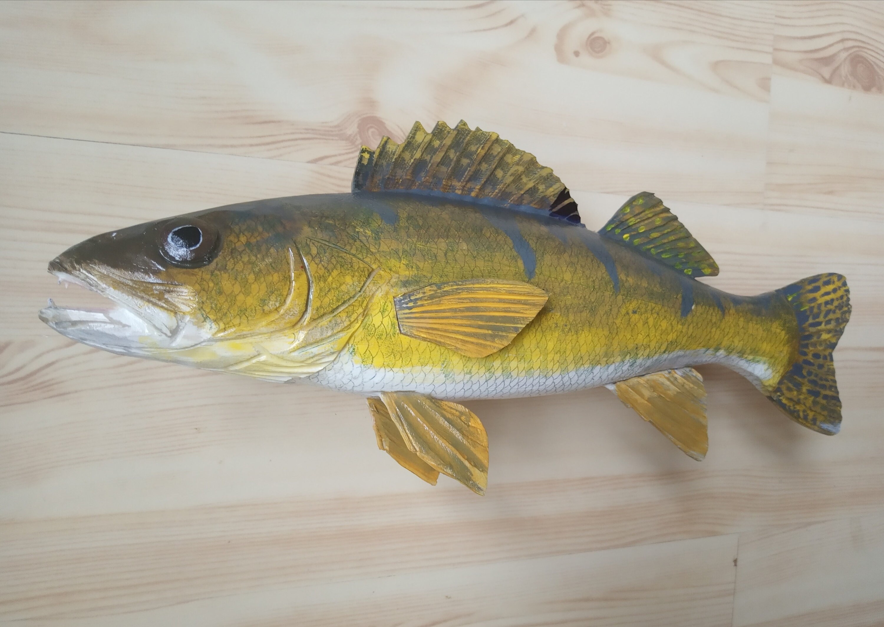 Walleye, Sander Vitreus, Yellow Walleye, 16-20 Inches 3D Wooden Fish ...