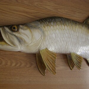 Megalops Atlanticus, Tarpon, Silverfish, 36-40 Inches 3D Wall Wooden ...