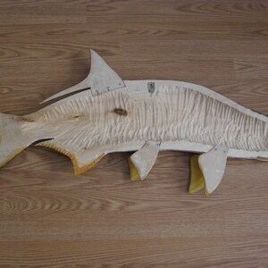 Megalops Atlanticus, Tarpon, Silverfish, 36-40 Inches 3D Wall Wooden ...