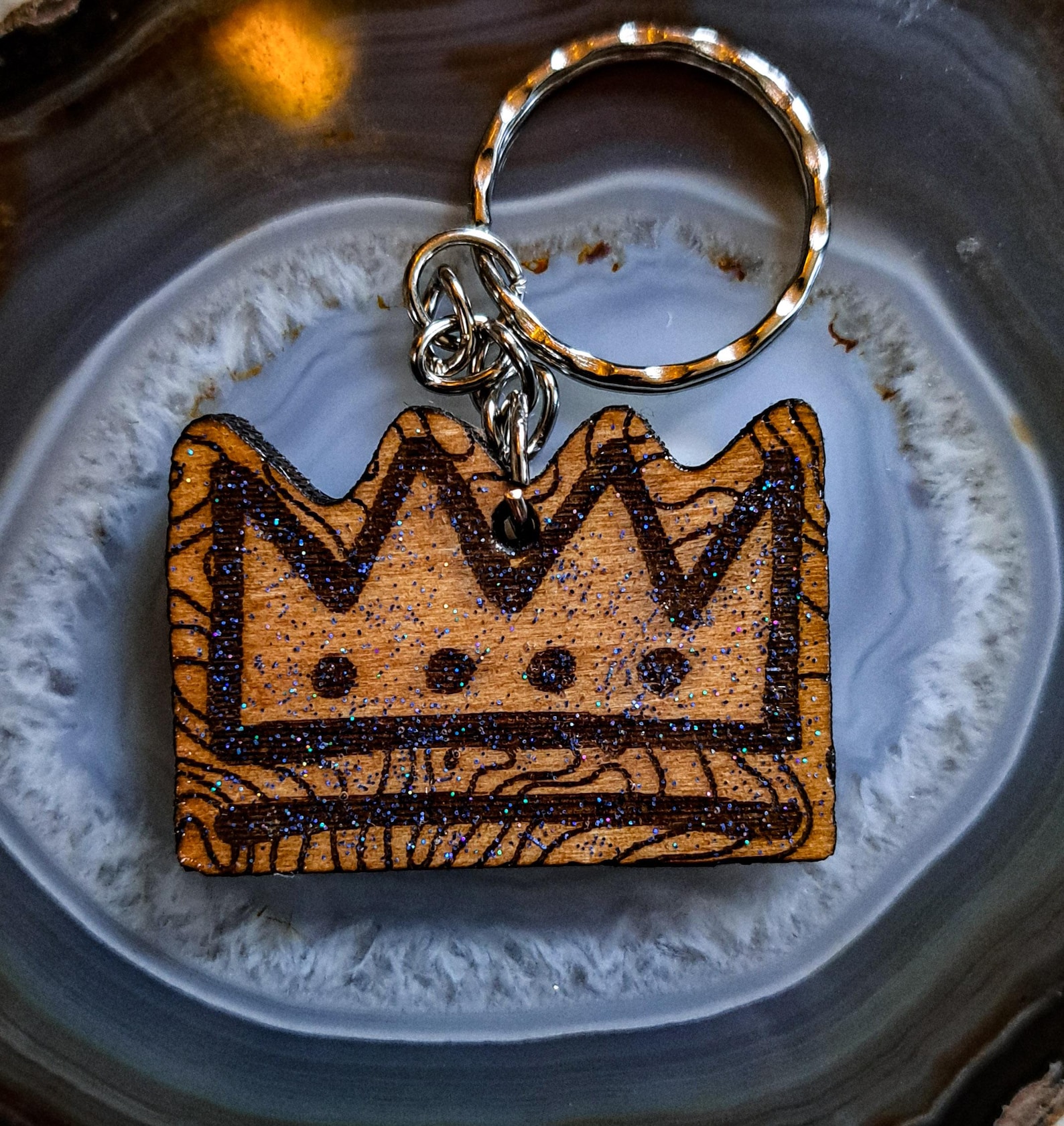 Charles the First Crown Inspired Keychain, Festival Trinkets, Festival ...