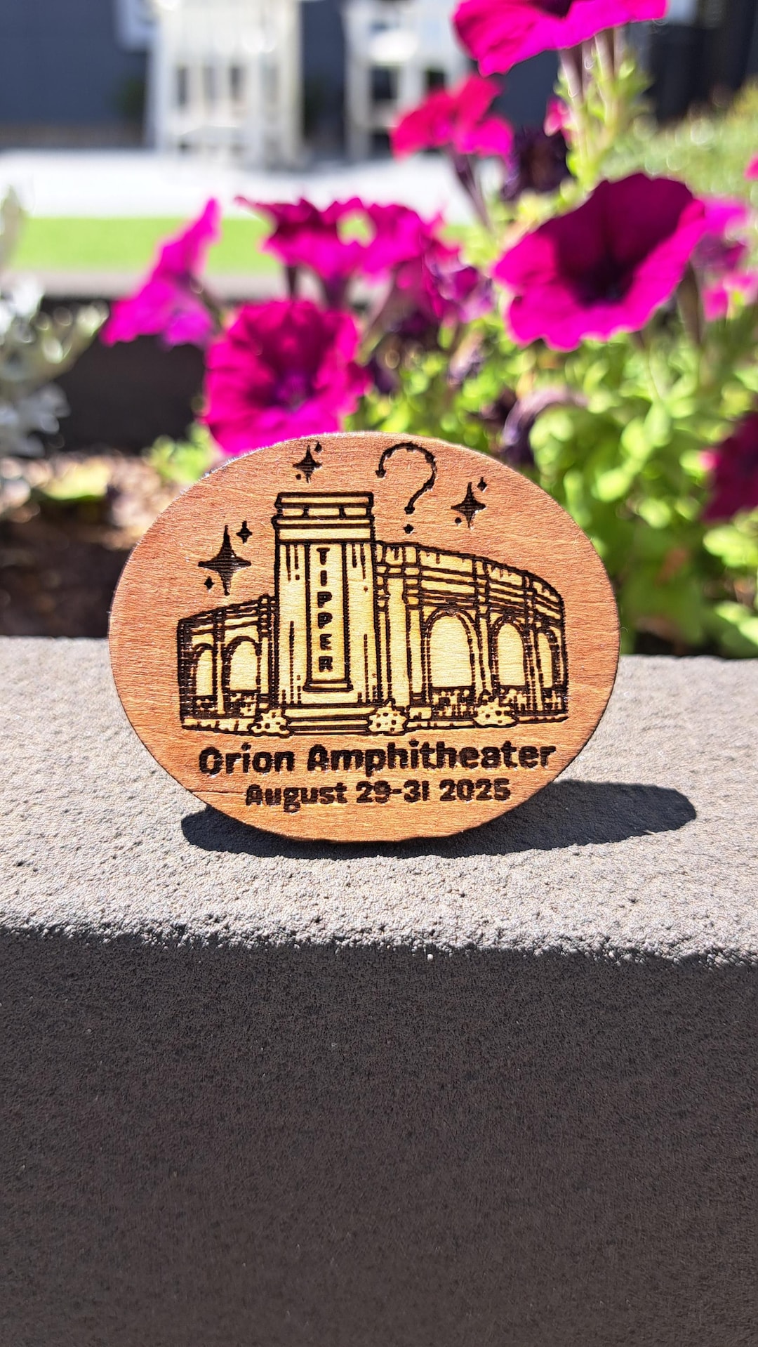Tipper Orion Alabama, Laser Engraved Wooden Pin - Etsy