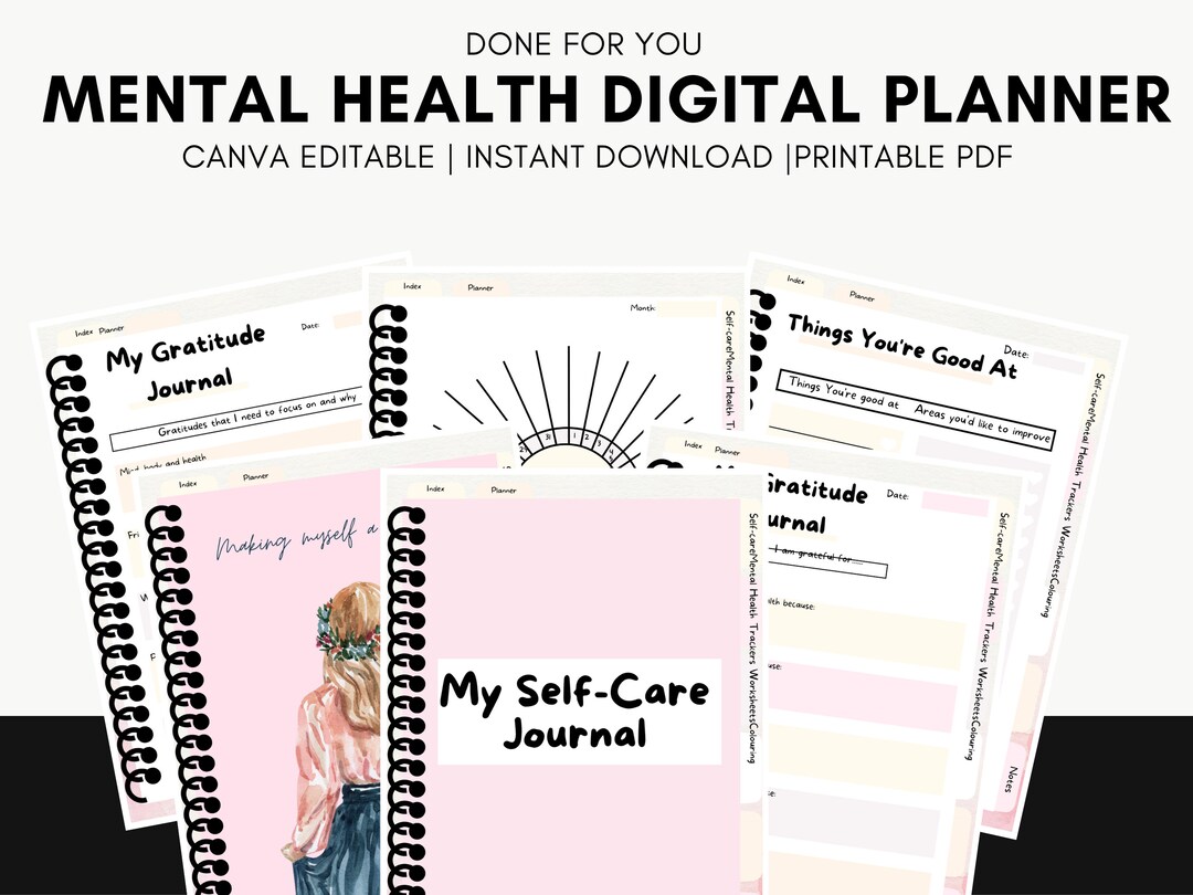 Mental Health Journal Printable Mental Health Planner - Etsy