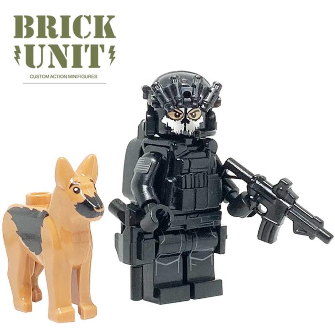 Ghost With K9 Dog Custom Minifigure Set - Etsy
