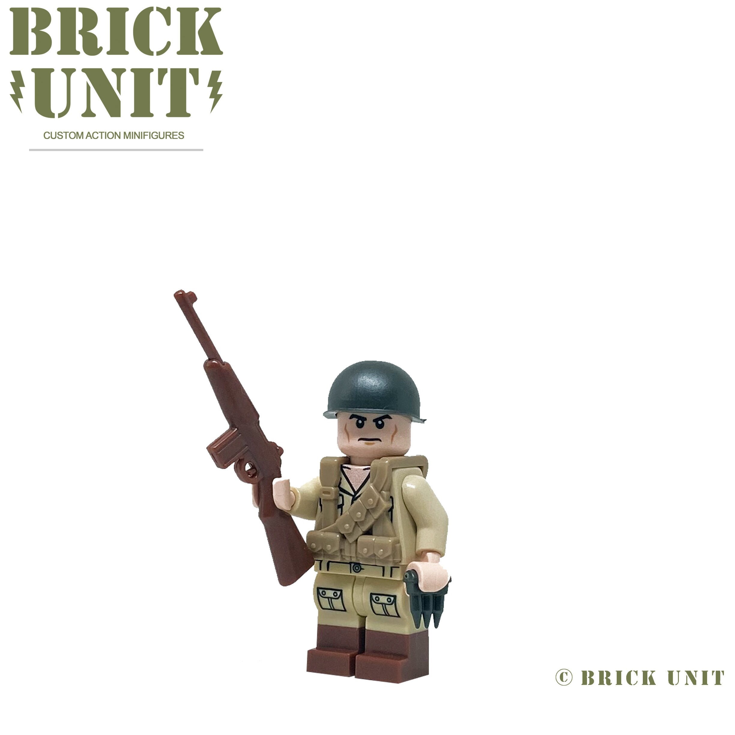 WW2 US Army Rifleman Soldier Custom Minifigure - Etsy