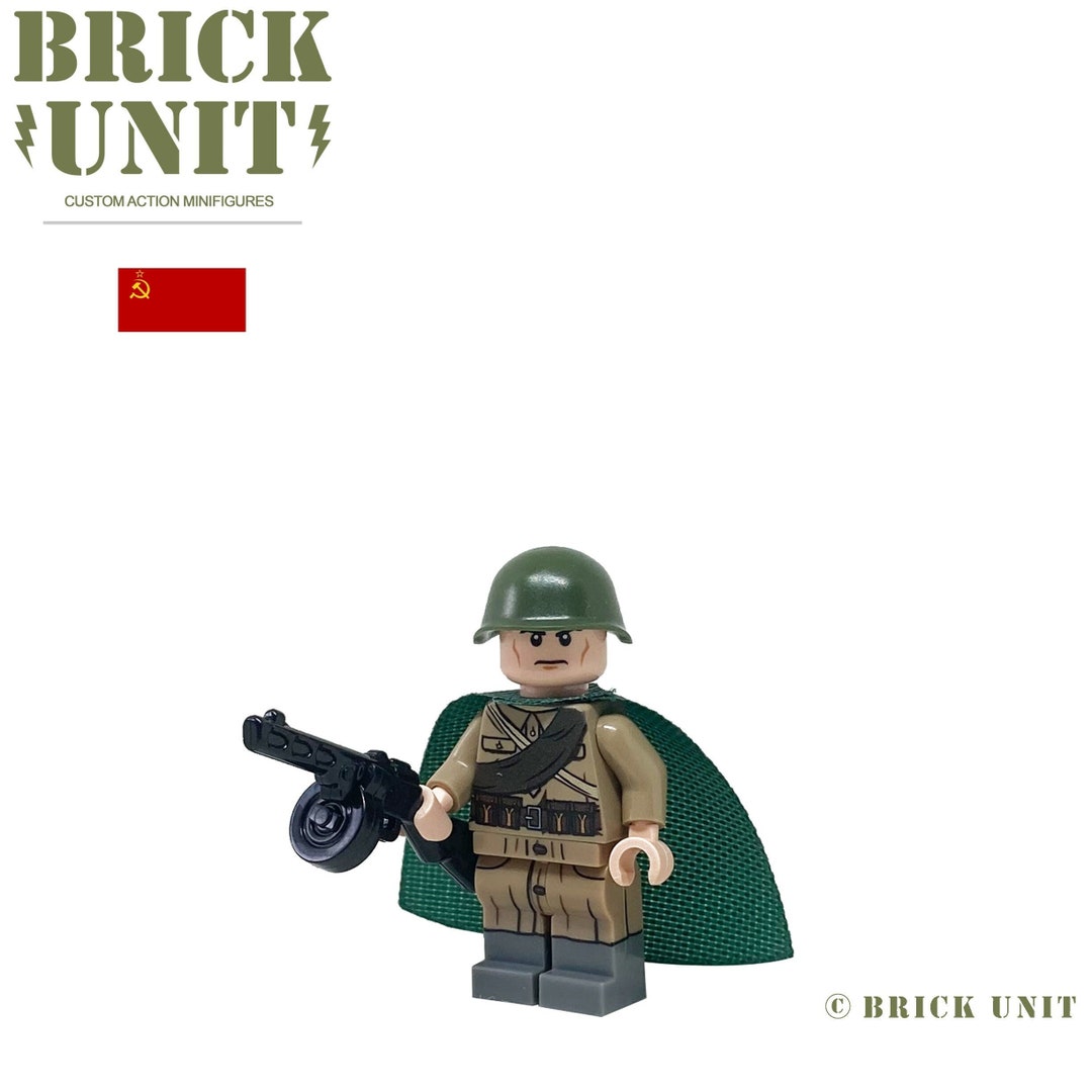 WW2 Russian Red Army Soldier LF Custom Minifigure - Etsy