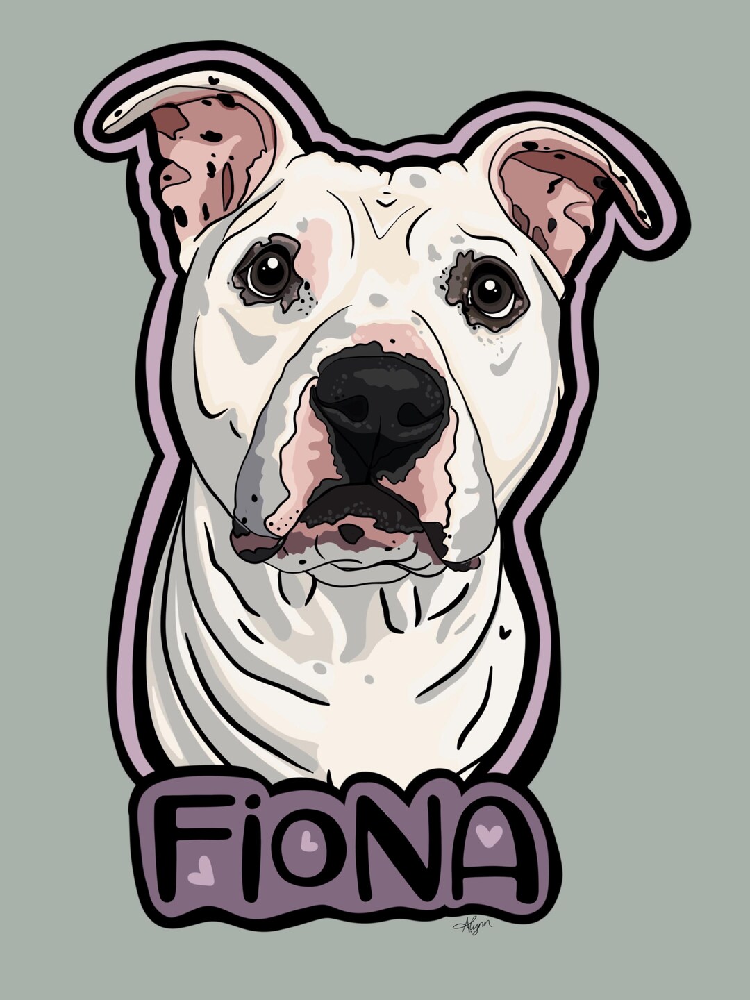 Whimsical Pet Portraits. Hand Drawn on a Digital Platform With a ...