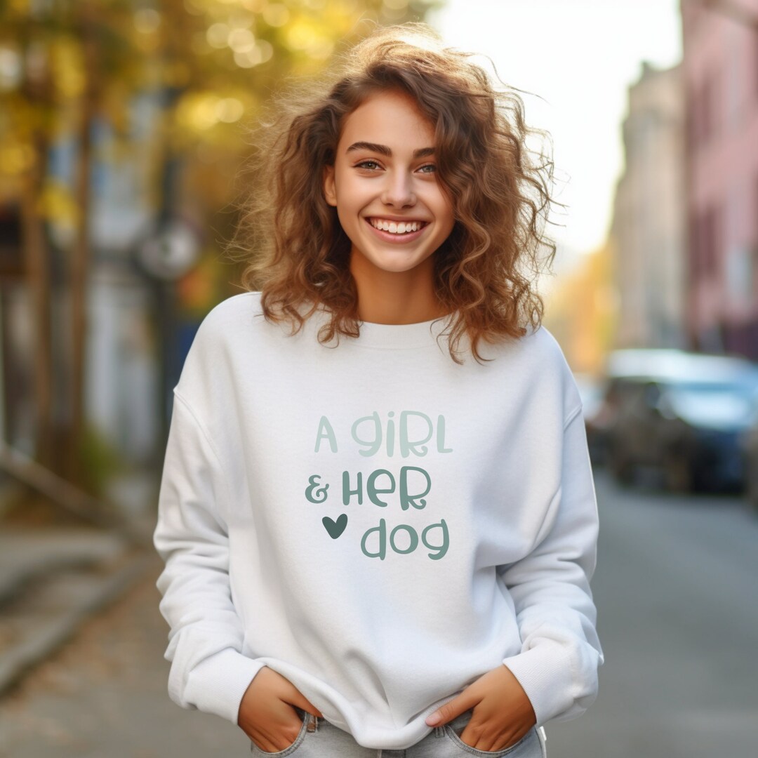 A Girl and Her Dog SVG Bundle - Etsy