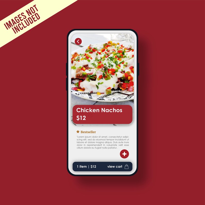Restaurant App Mobile Template - Etsy