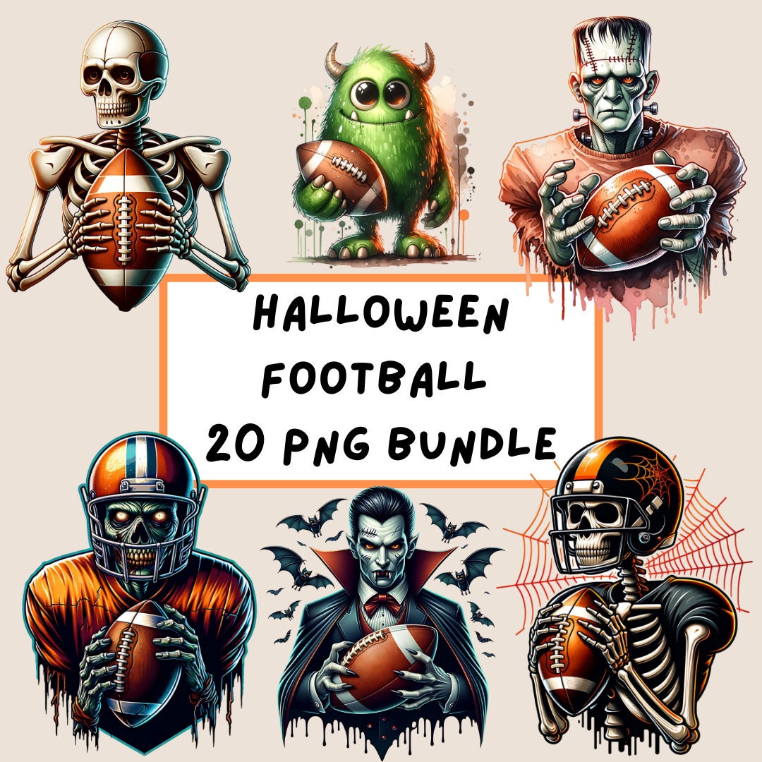 Halloween Football Cartoon Pngs Football Png, Skeleton Png, Halloween ...