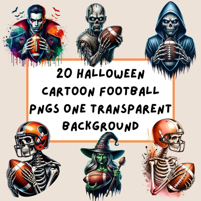 Halloween Football Cartoon Pngs Football Png, Skeleton Png, Halloween ...