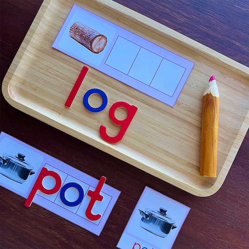 Montessori Pink Series Writing Pink Series CVC Words Cards Montessori ...