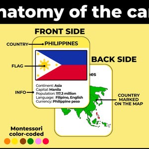 Continent of Asia | Asia Geography Fact Cards | Asian Flags and ...