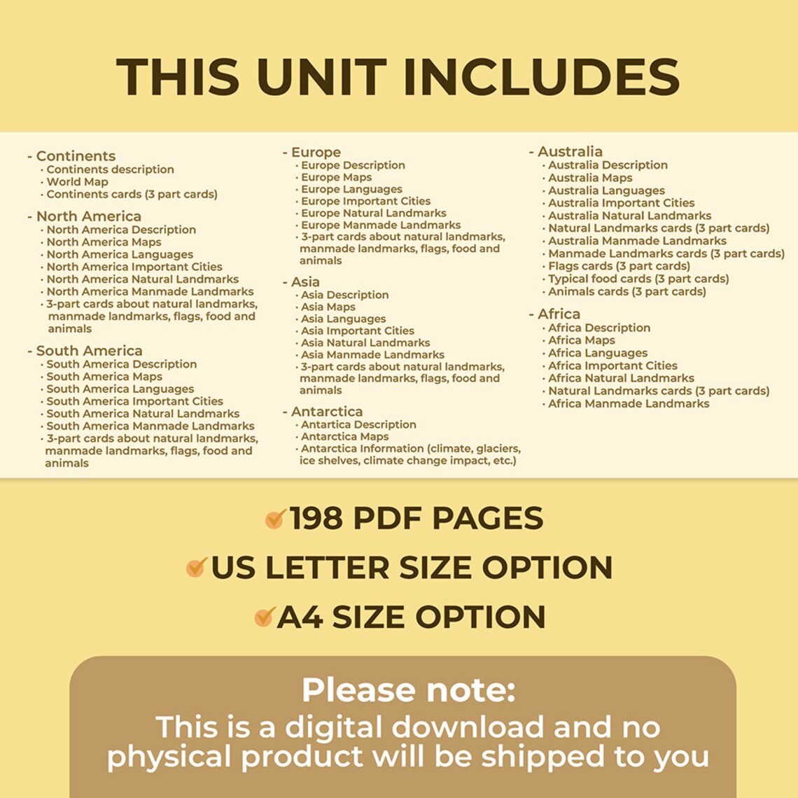 7 Continents Unit Study Montessori Geography Activities Montessori ...