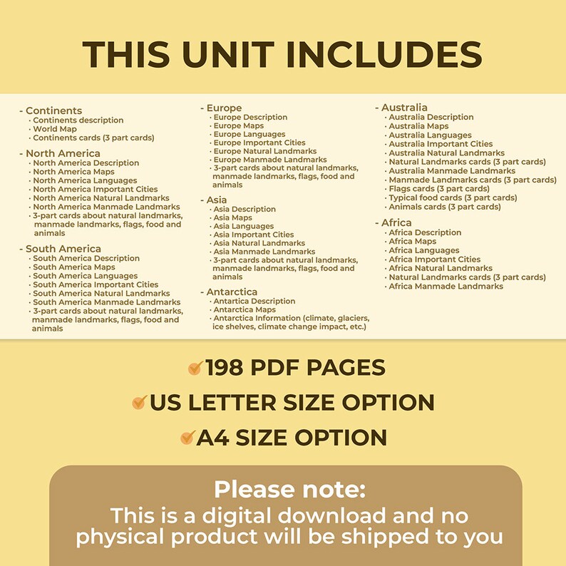 7 Continents Unit Study Montessori Geography Activities Montessori ...