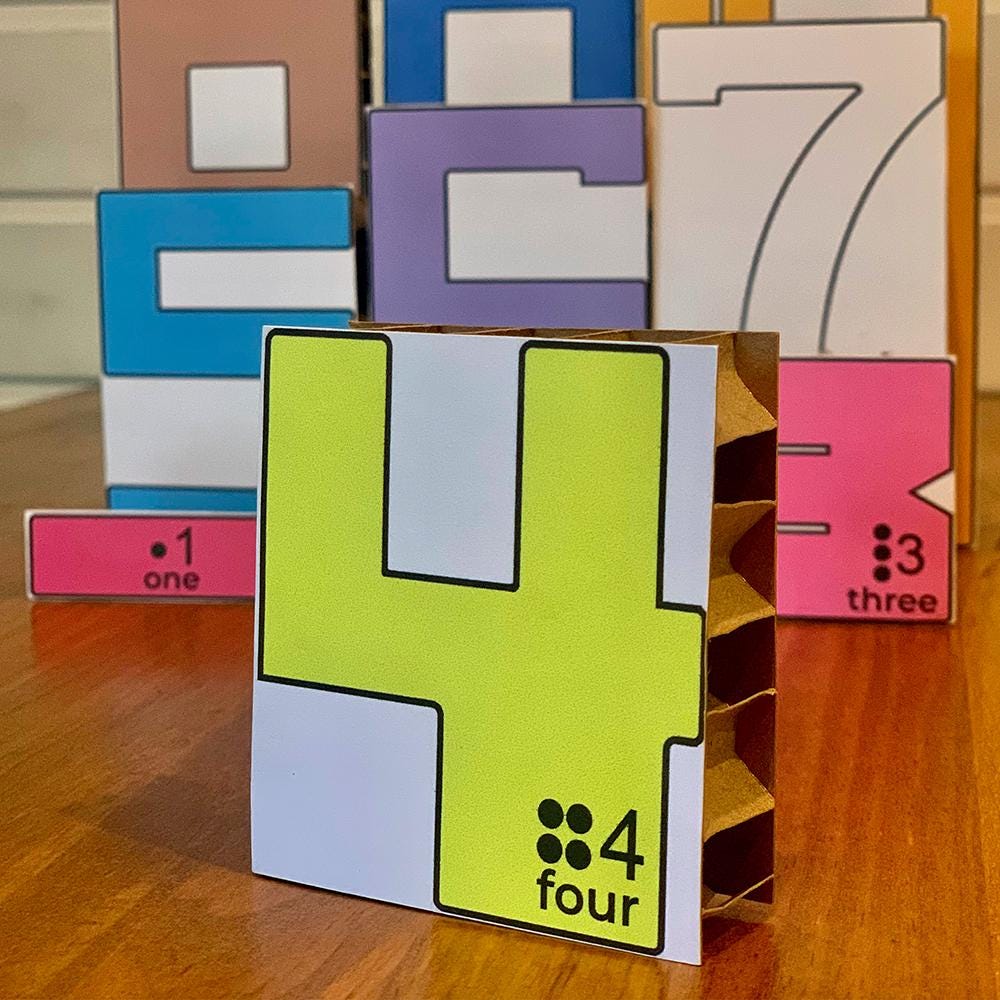 Numbers 1-10 Counting Practice Number Blocks Montessori Numbers ...