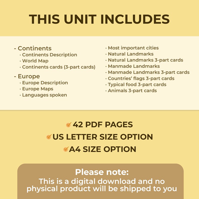 Europe Unit Study Countries of Europe Continent Study 7 Continents ...