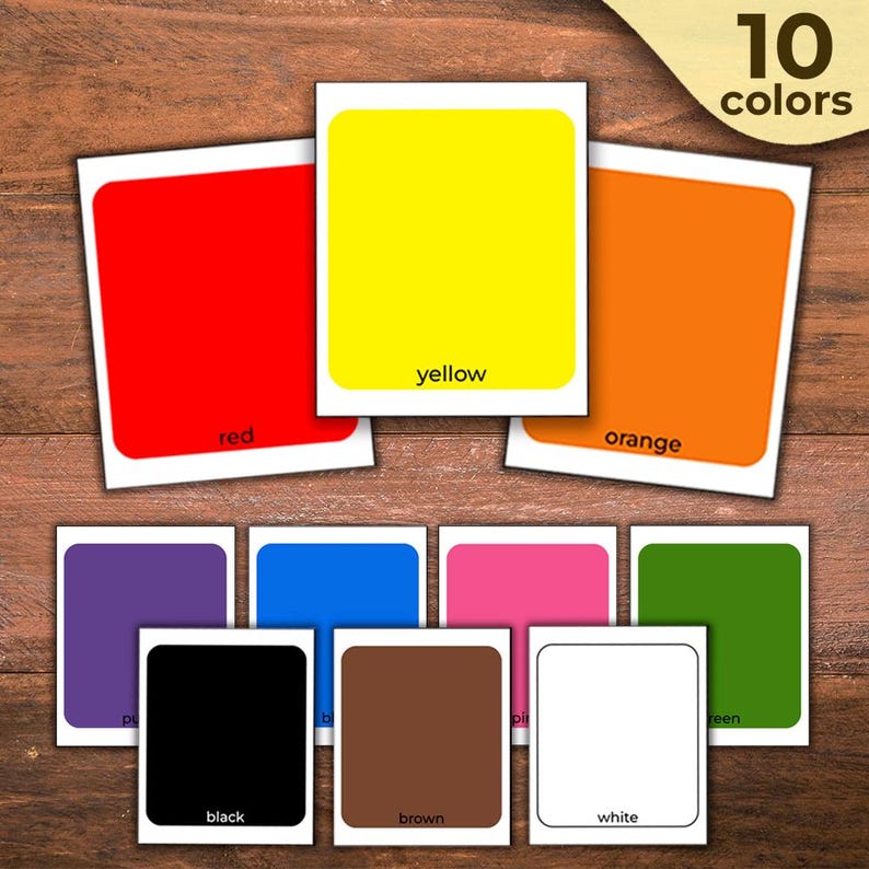 Color Sorting Activity Montessori Sorting Color Cards Matching Colors ...